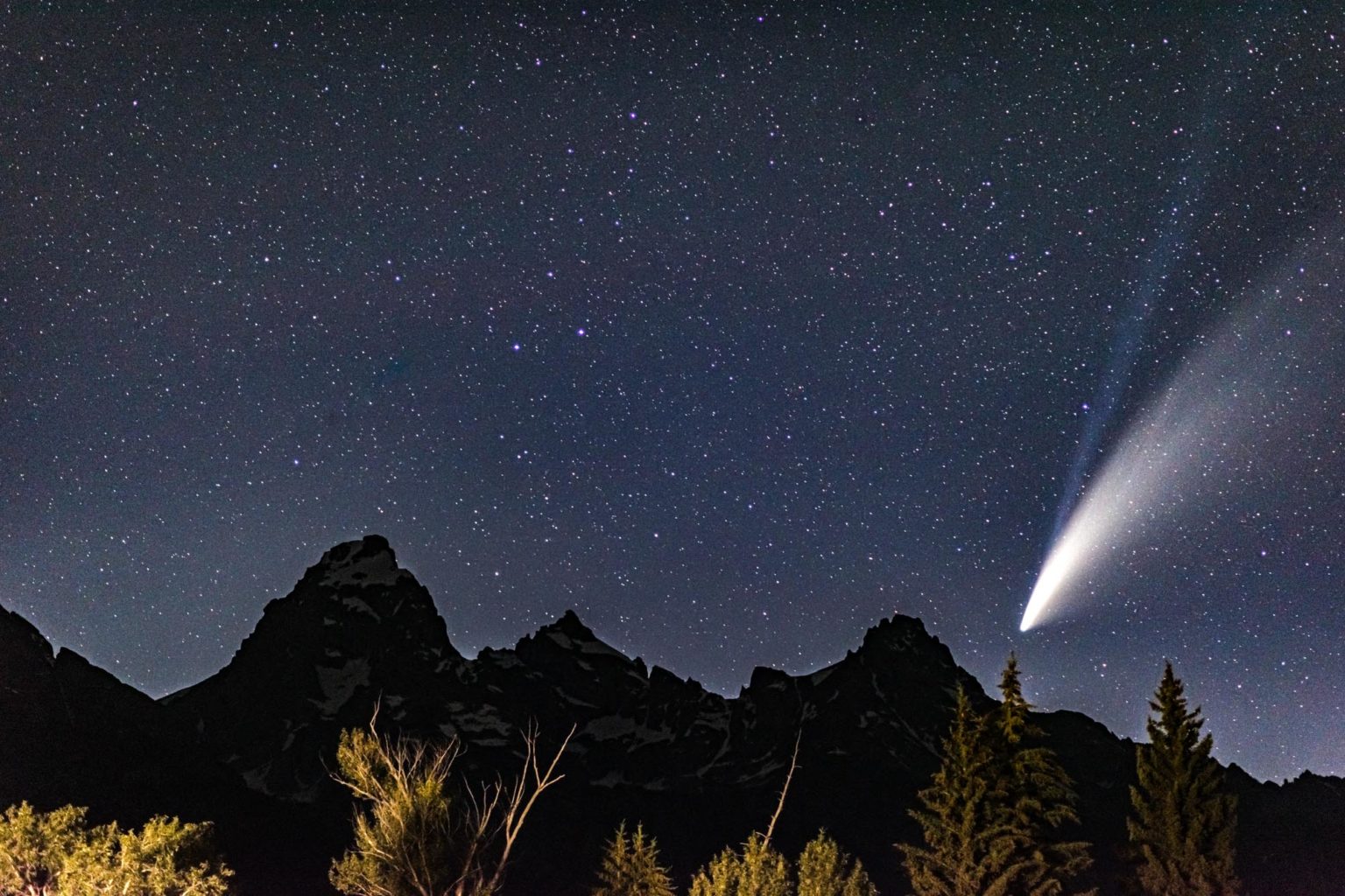 Shop Comet Neowise in Grand Teton July 2020 Photograph