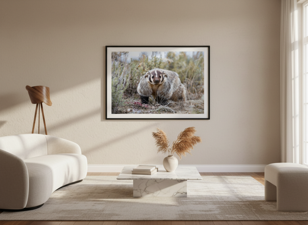 Badger in Grand Teton National Park Photograph - Jeff Bernhard Photography